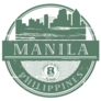 Green Manila Stamp Sticker