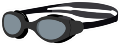 Grey Swimming Goggles Sticker