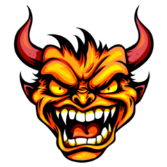 Grotesque Portrait Of The Devil Sticker