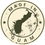 Grunge Made In Guam Sticker