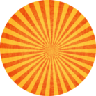 Grunge Sunburst Sticker