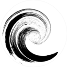 Grunge Wave Circle Sticker