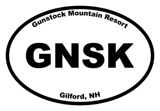 Gunstock Mountain Resort Oval Sticker