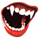 Halloween Vampire Teeth Sticker