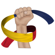 Hand Clutching Chad Flag Sticker