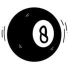 Hand Drawn 8 Ball Sticker