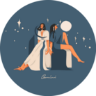 Hand Drawn Abstract Gemini Sticker