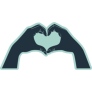 Hand Making Heart Sign Language Sticker