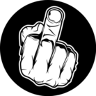 Hand, Middle Finger Symbol Sticker