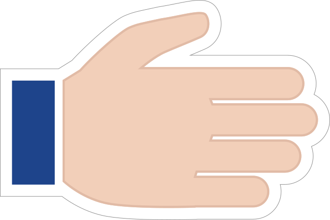 Hands Open RH Emoji Sticker