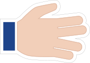 Hands Spock RH Emoji Sticker Shipped Fast & Free!