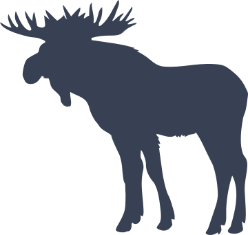 Handsome Moose Sticker - 50+ Colors!