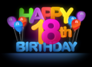 Happy 18th Sticker