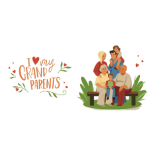 High Quality Stickers Celebrating Grandparent's Day - Free Shipping!