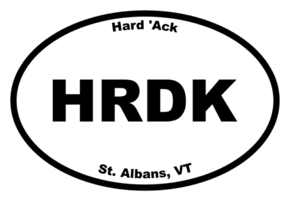 Hard 'Ack Oval Sticker