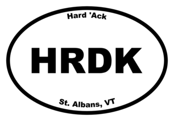 Hard 'Ack Oval Sticker