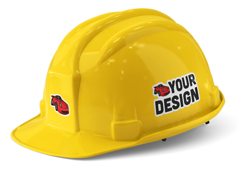 Custom Hard Hat Stickers & Decals - No Minimum Qty
