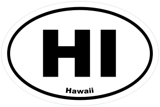 Hawaii Car Stickers and Decals
