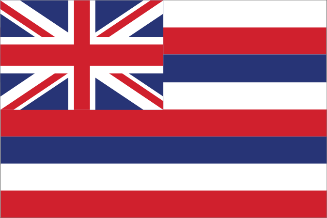 Vibrant, High-Quality Hawaii Hi State Flag Stickers