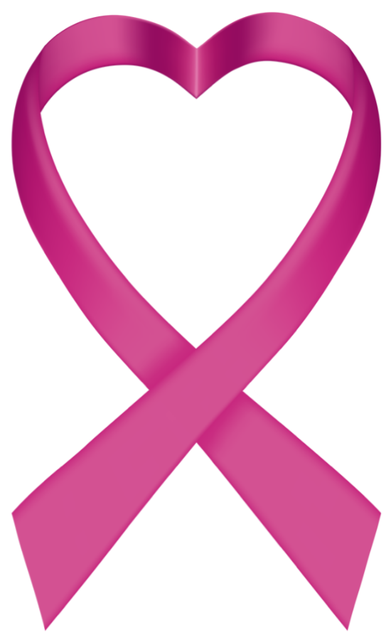 Heart Pink Ribbon Die-Cut Sticker