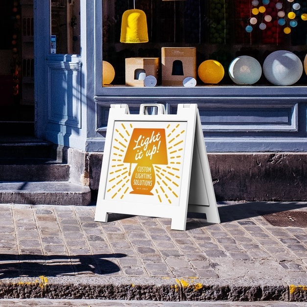 A-Frame Signs - Custom, Heavy-Duty Plastic Stands