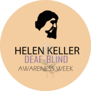 Helen Keller Deaf-Blind Awareness Sticker