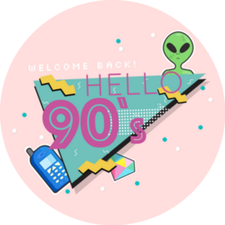 1990s Stickers & Decals – Retro 90s Designs