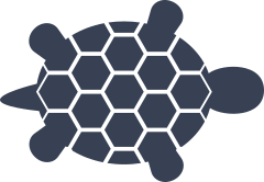 Hexagon Shell Turtle Sticker Shipped Fast & Free!
