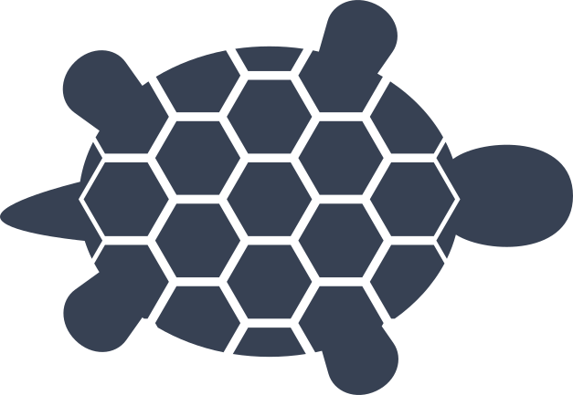 Hexagon Shell Turtle Sticker Shipped Fast & Free!
