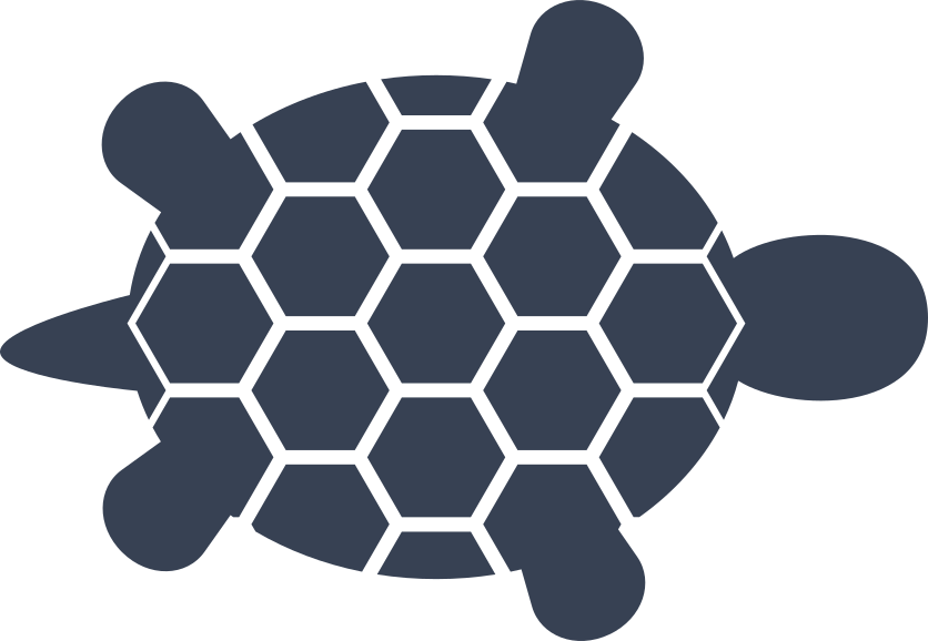 Hexagon Shell Turtle Sticker Shipped Fast & Free!
