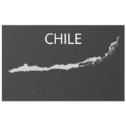 High Detailed Map Of Chile Sticker