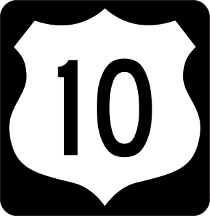 Highway Number Signs with Black Border Car Stickers