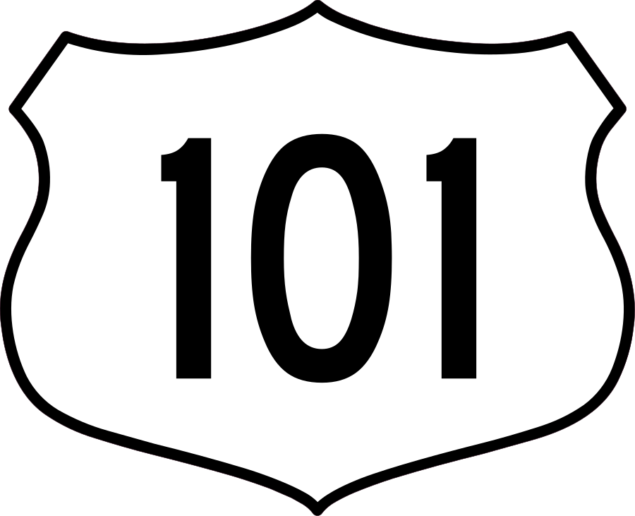 Highway 101 Sign Magnet