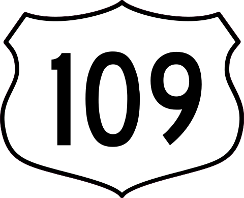 Vibrant, High-Quality Highway 109 Sign Stickers