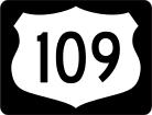 Highway 109 Sign With Black Border Sticker - 50+ Color Options!