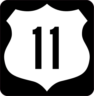 Highway Number Signs with Black Border Car Stickers