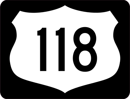 Highway Number Signs with Black Border Car Stickers