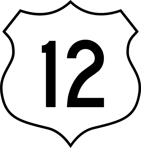Highway 12 Sign Sticker - 50+ Color Options!