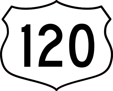 Highway 120 Sign Sticker Shipped Fast & Free!
