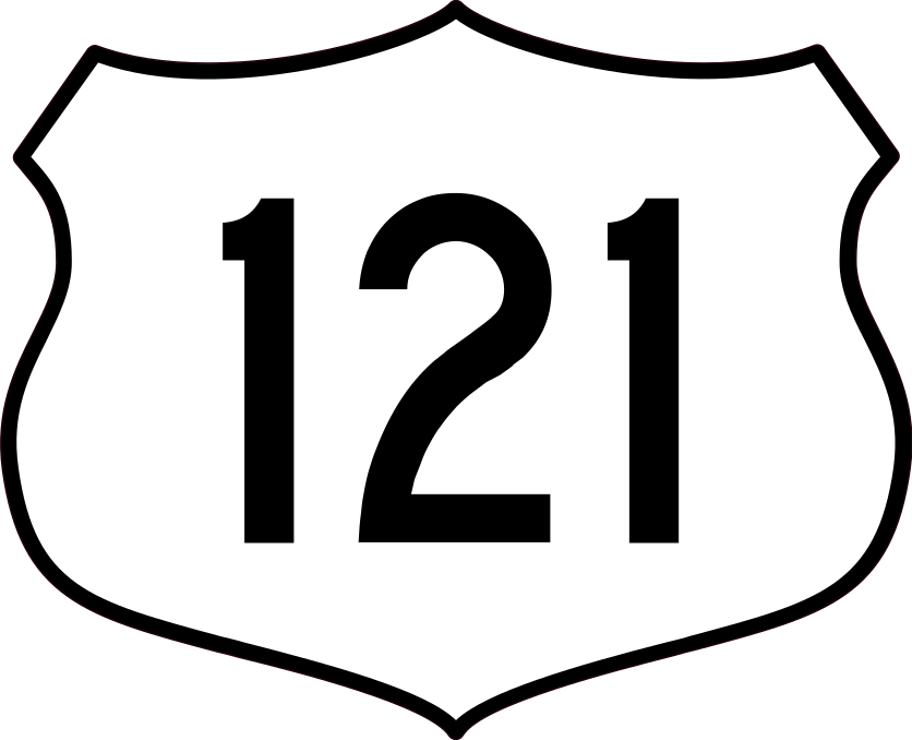 Order Your Highway 121 Sign Sticker Today - Free Shipping!