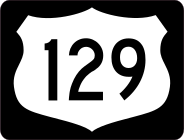 Highway 129 Sign With Black Border Sticker Shipped Fast & Free!