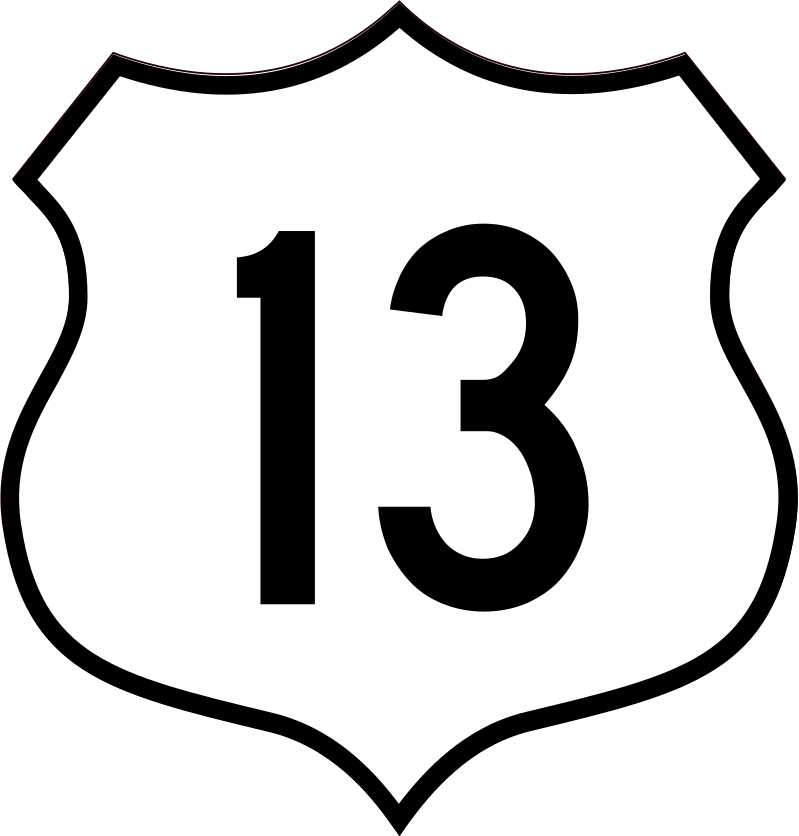 Highway 13 Sign Magnet Shipped Fast & Free!