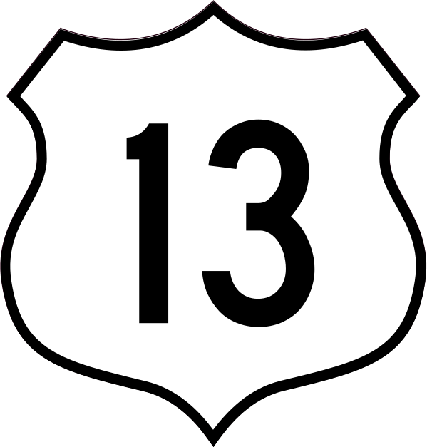 Highway 13 Sign Magnet Shipped Fast & Free!
