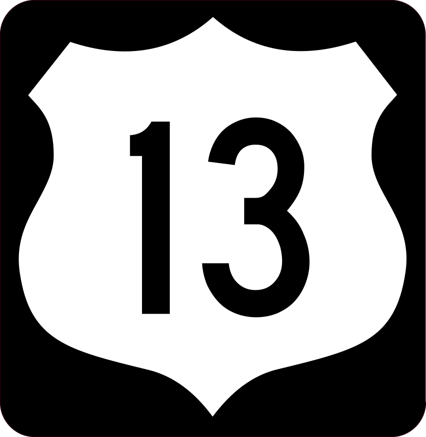 Highway 13 Sign With Black Border Magnet Shipped Fast & Free!