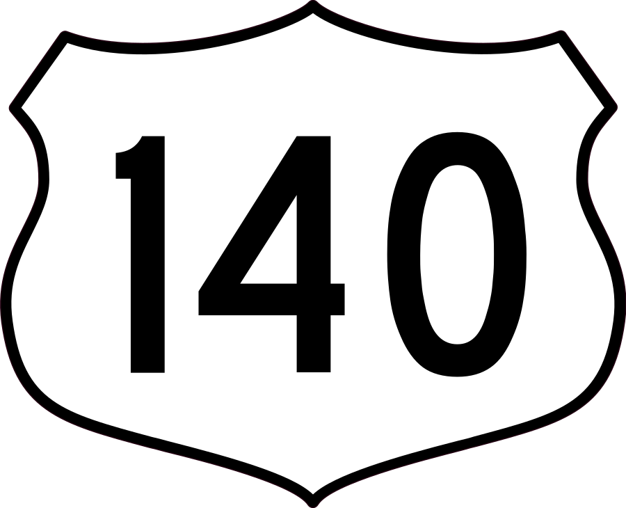 Highway 140 Sign Sticker Shipped Fast & Free!