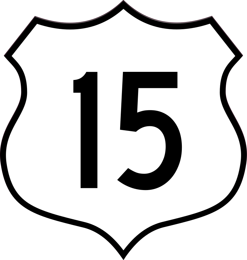 Highway 15 Sign Sticker - 50+ Color Options!