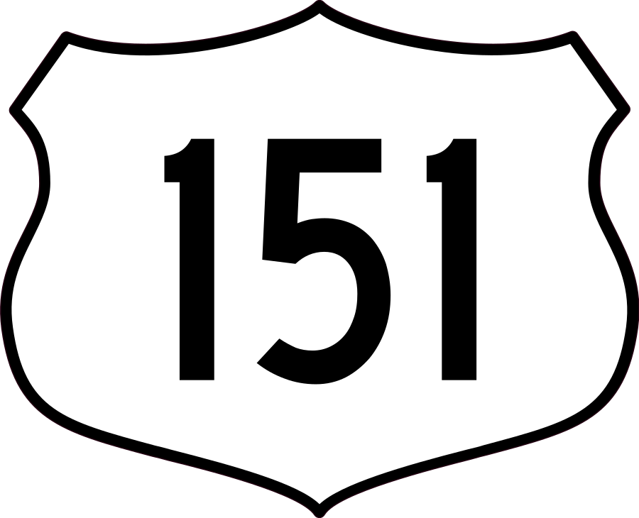 Highway 151 Sign Sticker