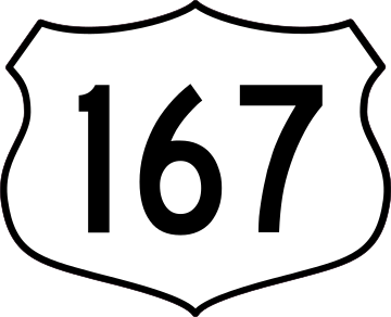 Order Your Highway 167 Sign Sticker Today - Free Shipping!