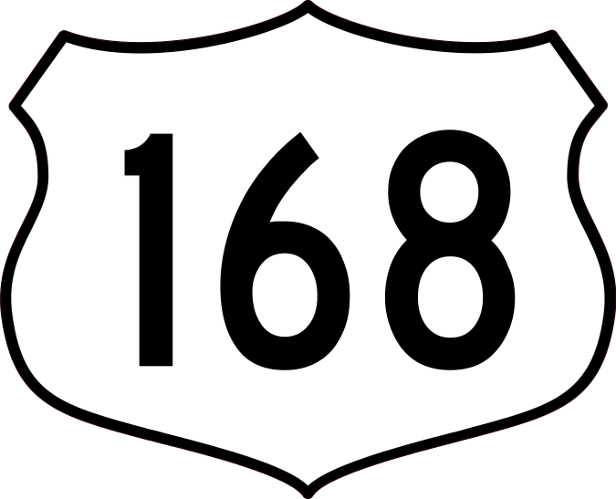 Highway 168 Sign Sticker