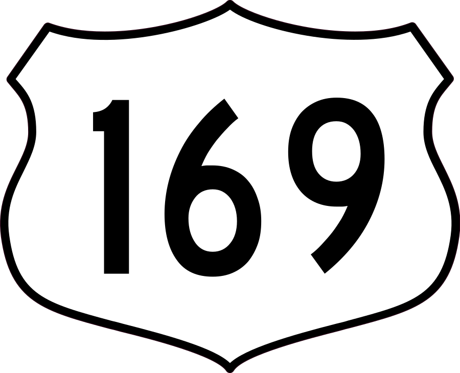 Vibrant, High-Quality Highway 169 Sign Stickers